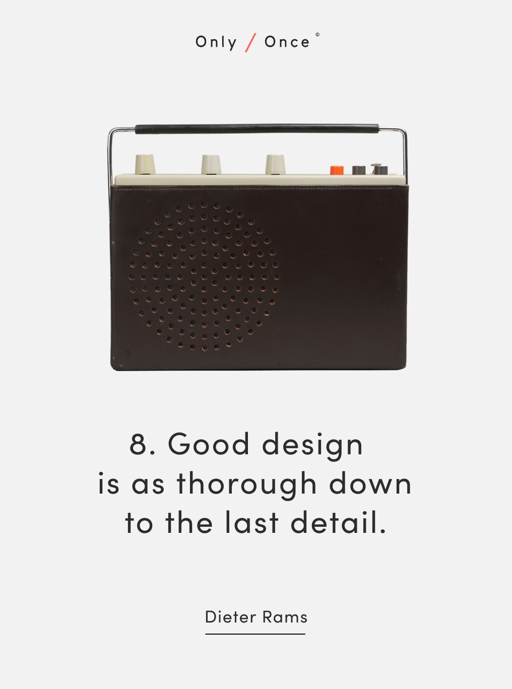 Dieter Rams famous 10 principles for good Design