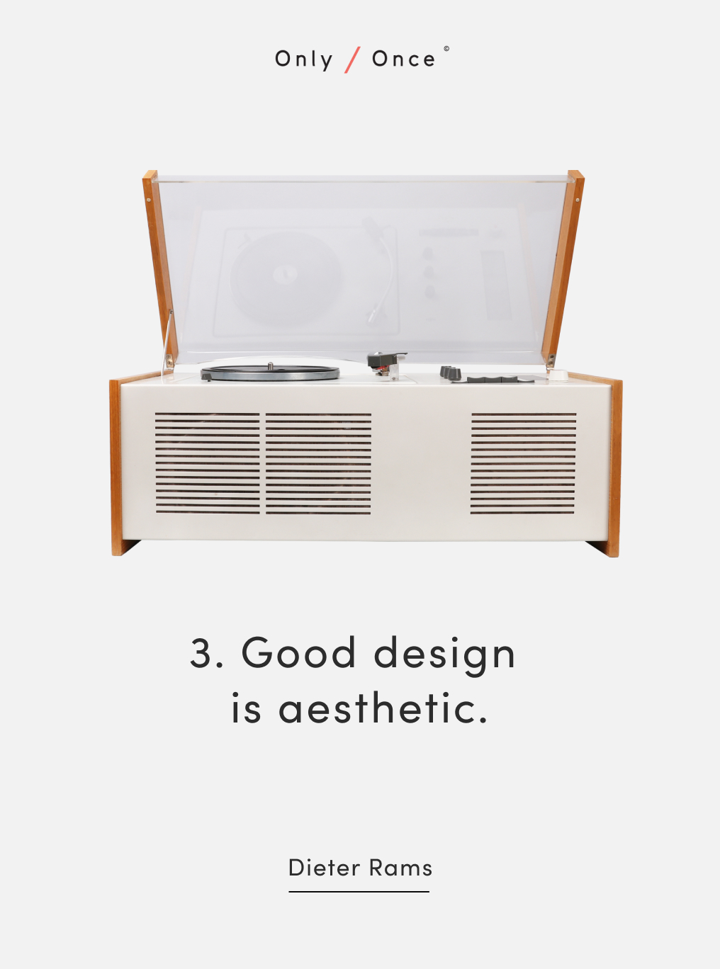 Dieter Rams famous 10 principles for good Design