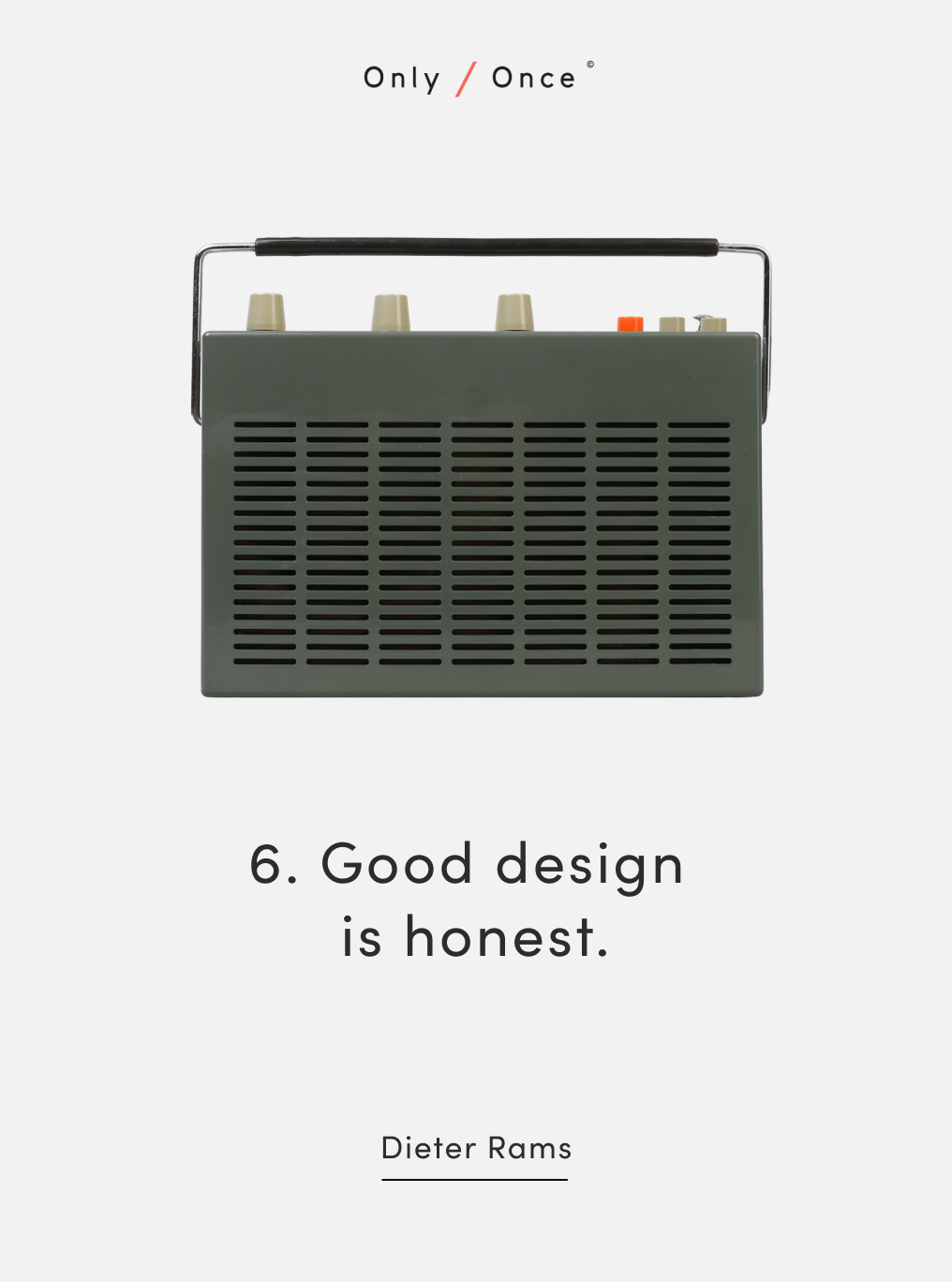Dieter Rams famous 10 principles for good Design