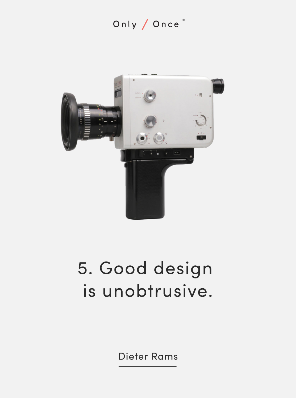 Dieter Rams famous 10 principles for good Design