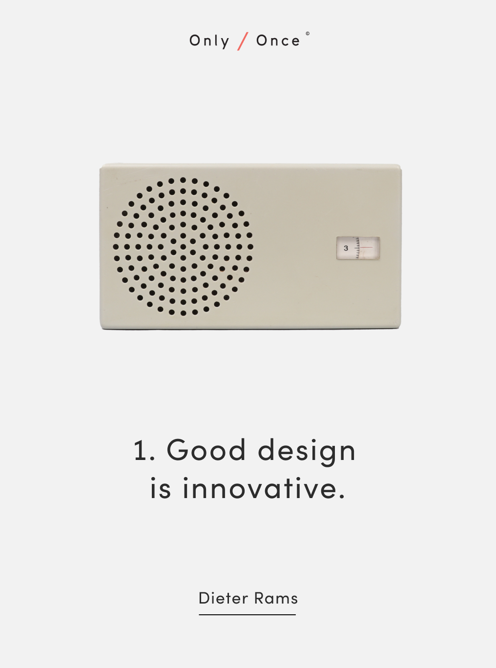 Dieter Rams famous 10 principles for good Design