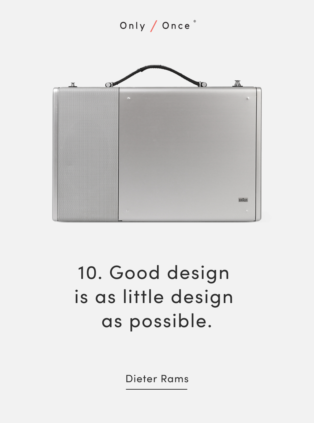 Dieter Rams famous 10 principles for good Design