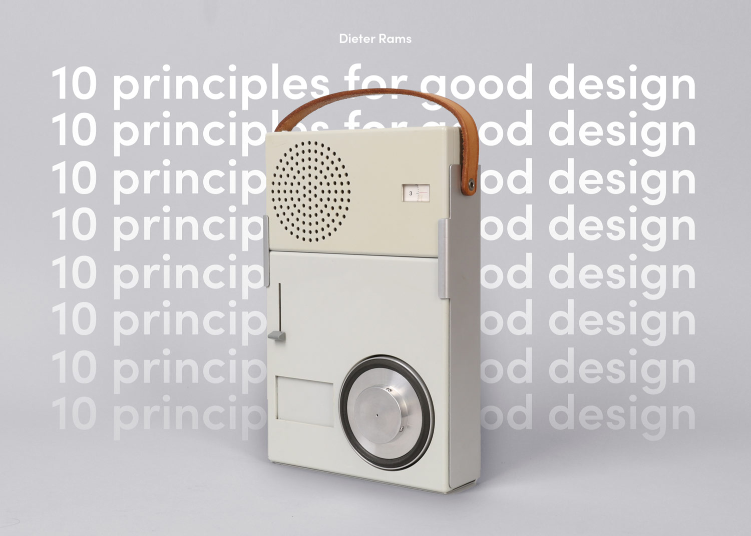 Dieter Rams famous 10 principles for good Design