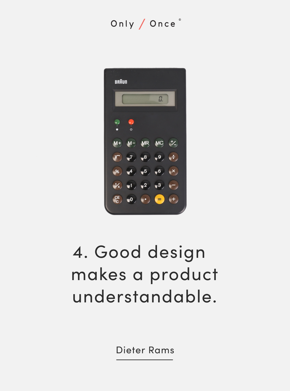 Dieter Rams famous 10 principles for good Design