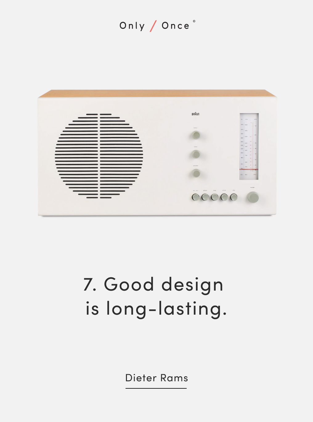 Dieter Rams famous 10 principles for good Design